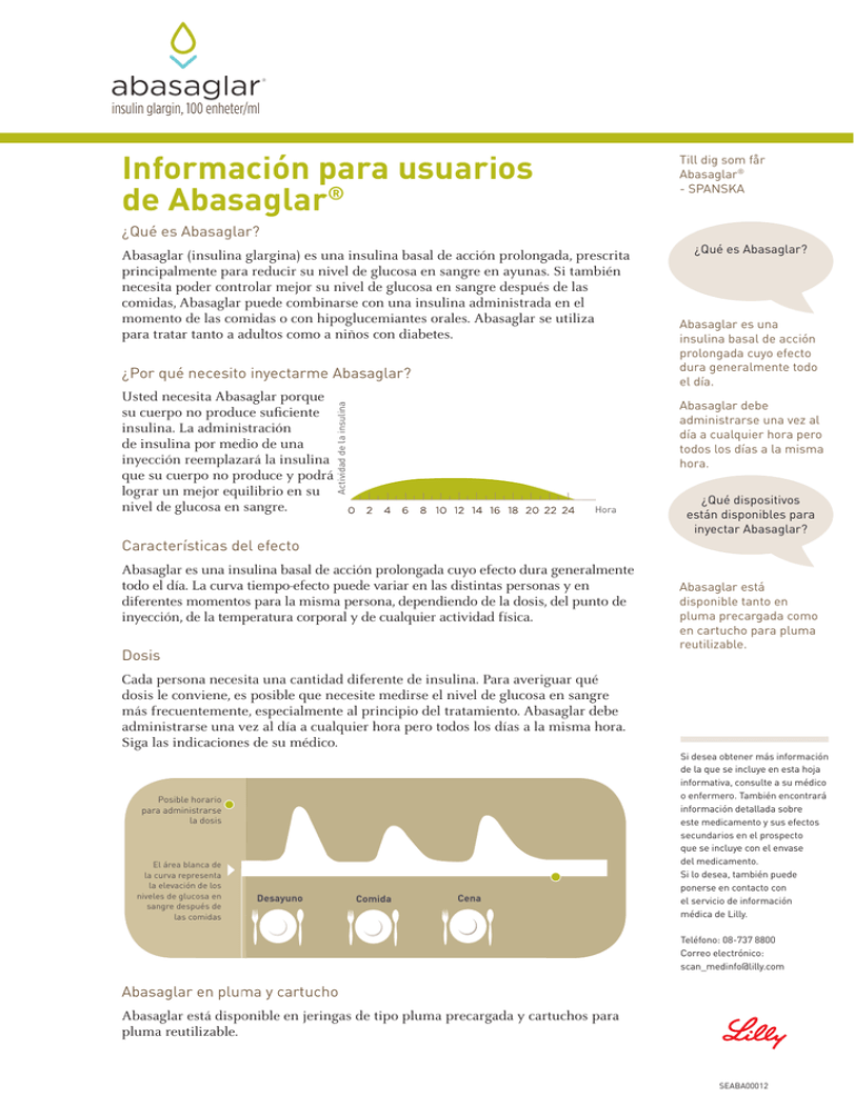 Información para usuarios de Abasaglar