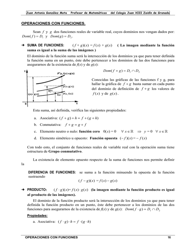 FUNCIONES REALES DE VARIABLE REAL.