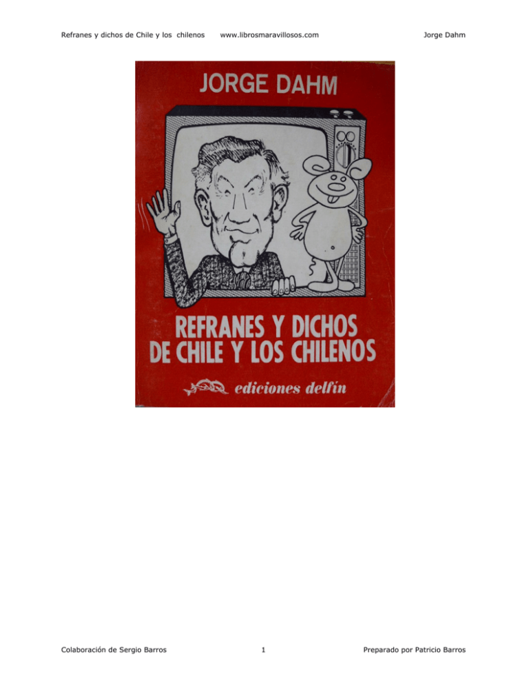 Refranes y dichos de Chile y los chilenos