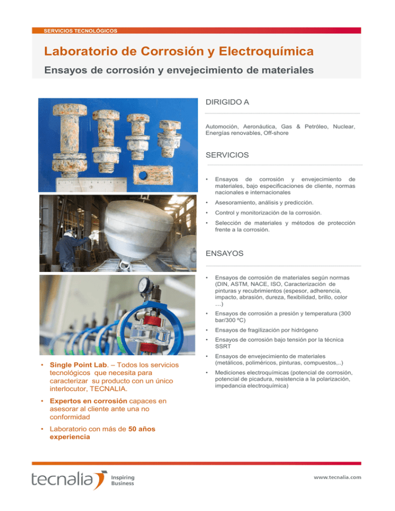 Laboratorio de Corrosión y Electroquímica