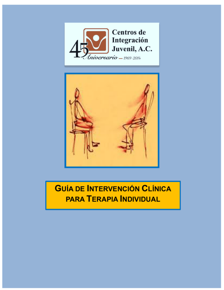 guía de intervención clínica para terapia individual
