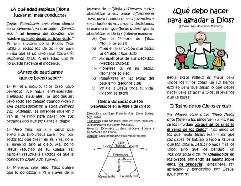 ¿Qué debo hacer para agradar a Dios