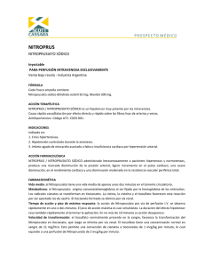 Nitroprusiato Sódico: Guía Clínica, Dosis y Administración