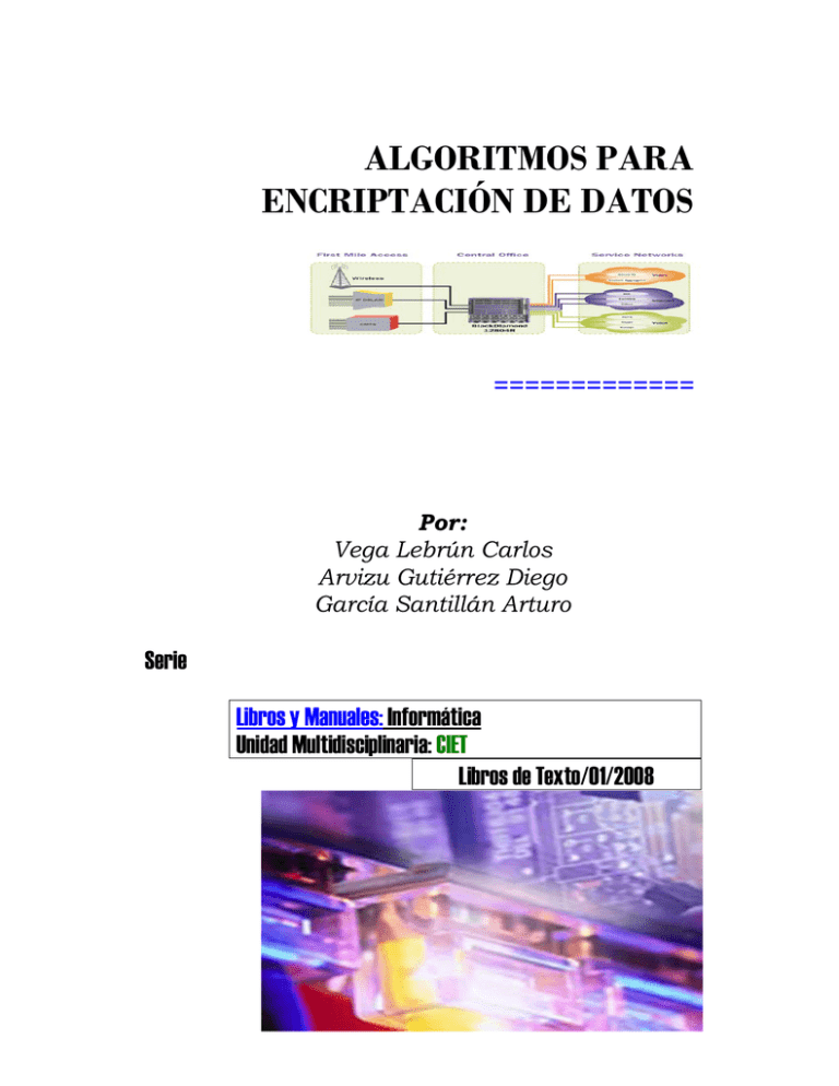 algoritmos para encriptación de datos