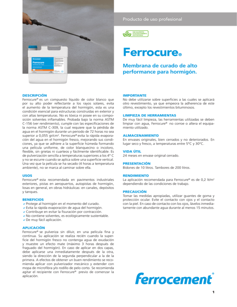 Ferrocure - Ferrocement