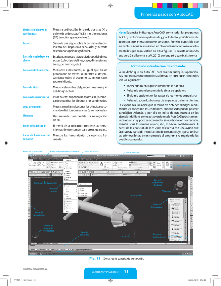 Primeros pasos con AutoCAD 11