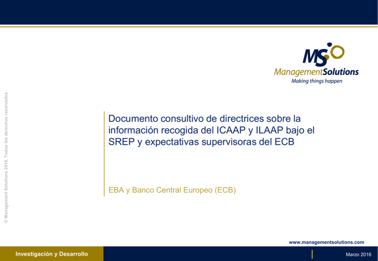 EBA y ECB - Club de Gestión de Riesgos de España
