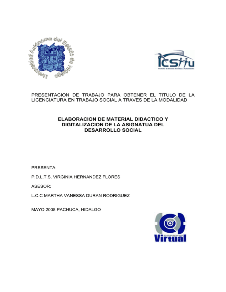 ELABORACION DE MATERIAL DIDACTICO Y DIGITALIZACION DE