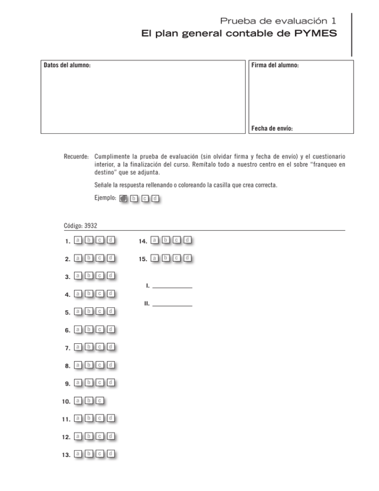 El plan general contable de PYMES
