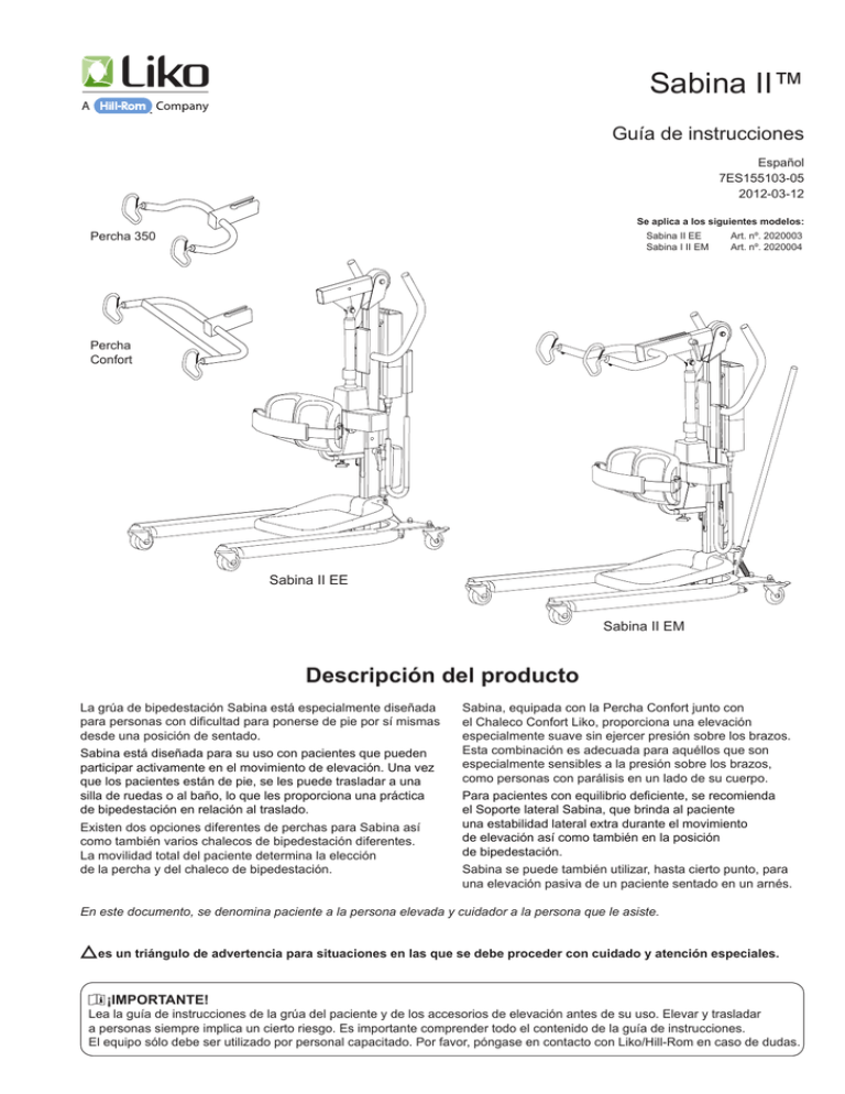 Sabina II Guía de instrucciones ES