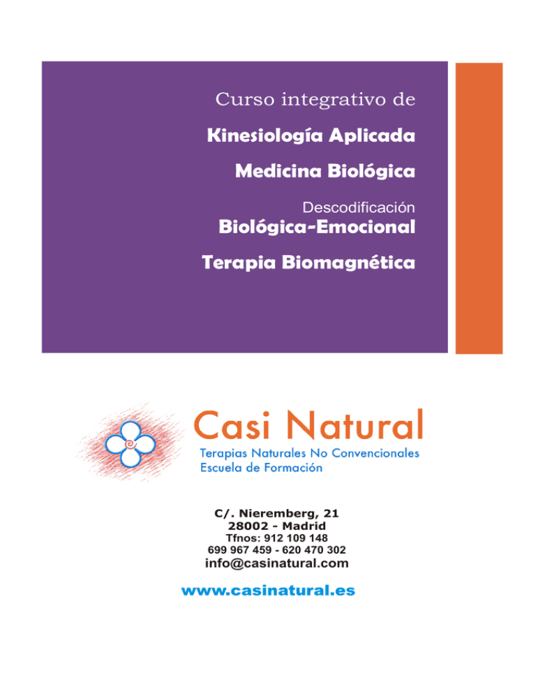 curso integrativo kinesiologia aplicada