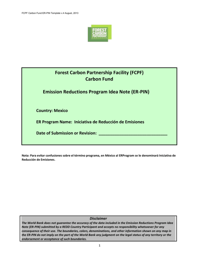 de México - The Forest Carbon Partnership Facility