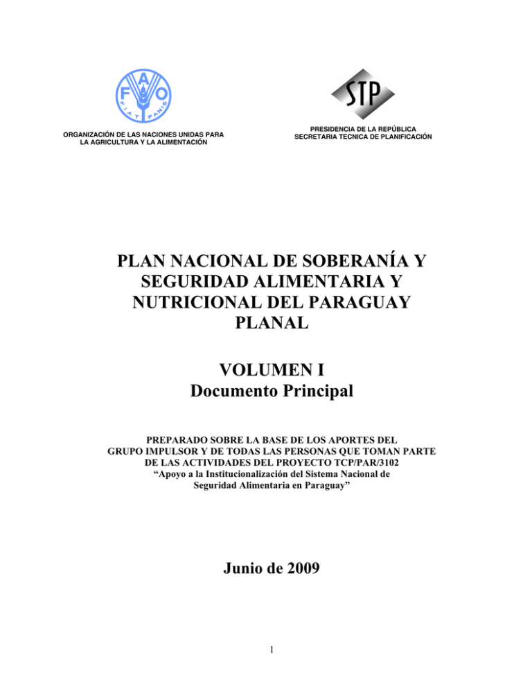 PLAN NACIONAL DE SOBERANÍA Y SEGURIDAD
