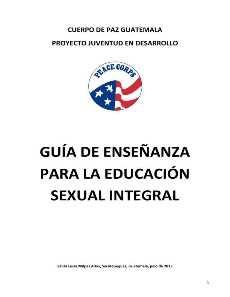 GUÍA DE ENSEÑANZA PARA LA EDUCACIÓN SEXUAL INTEGRAL