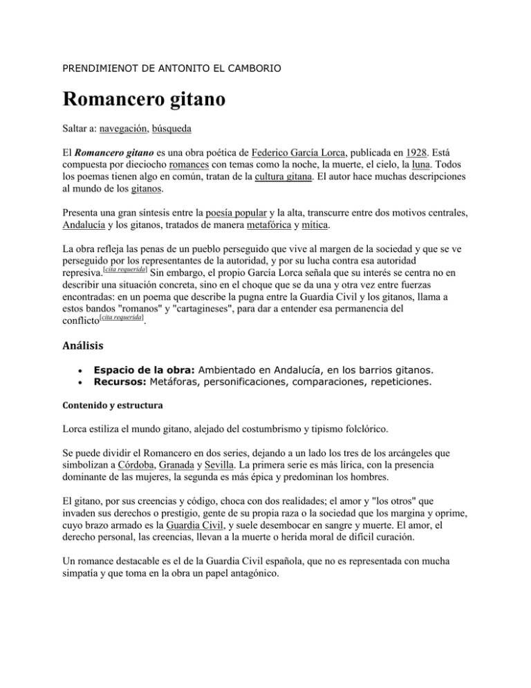 Prendimiento de Antonito el Camborio