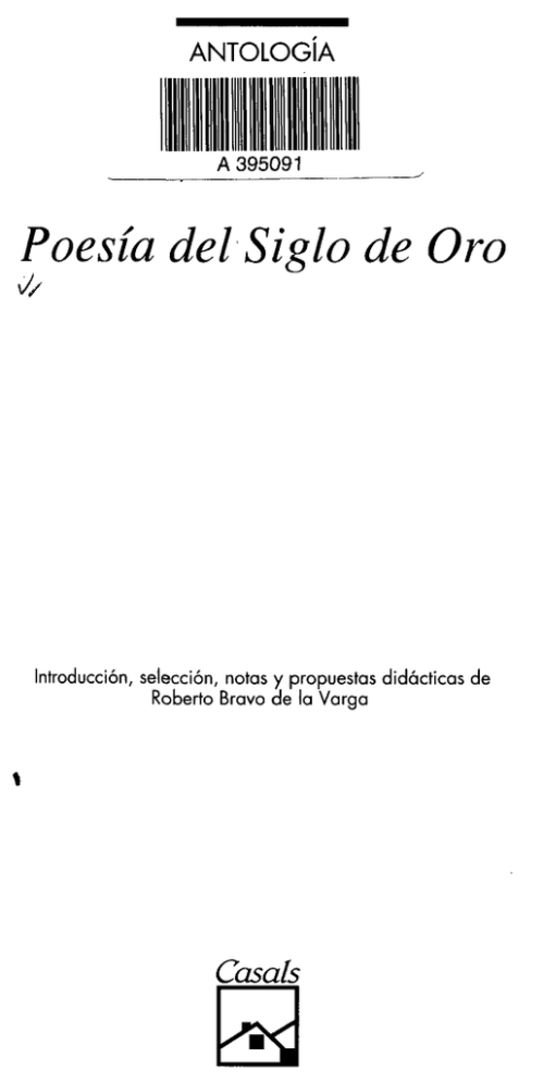 Poesía del Siglo de Oro