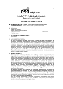 Intrafer F-800: Información Farmacológica Completa