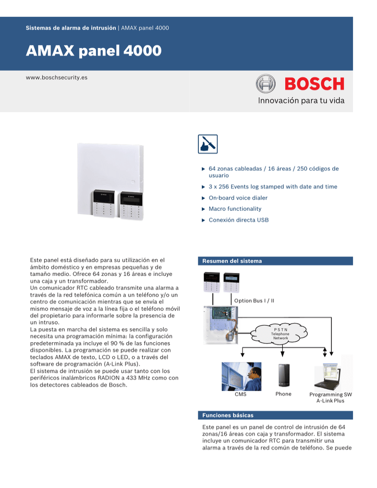 AMAX panel 4000 - Bosch Security Systems