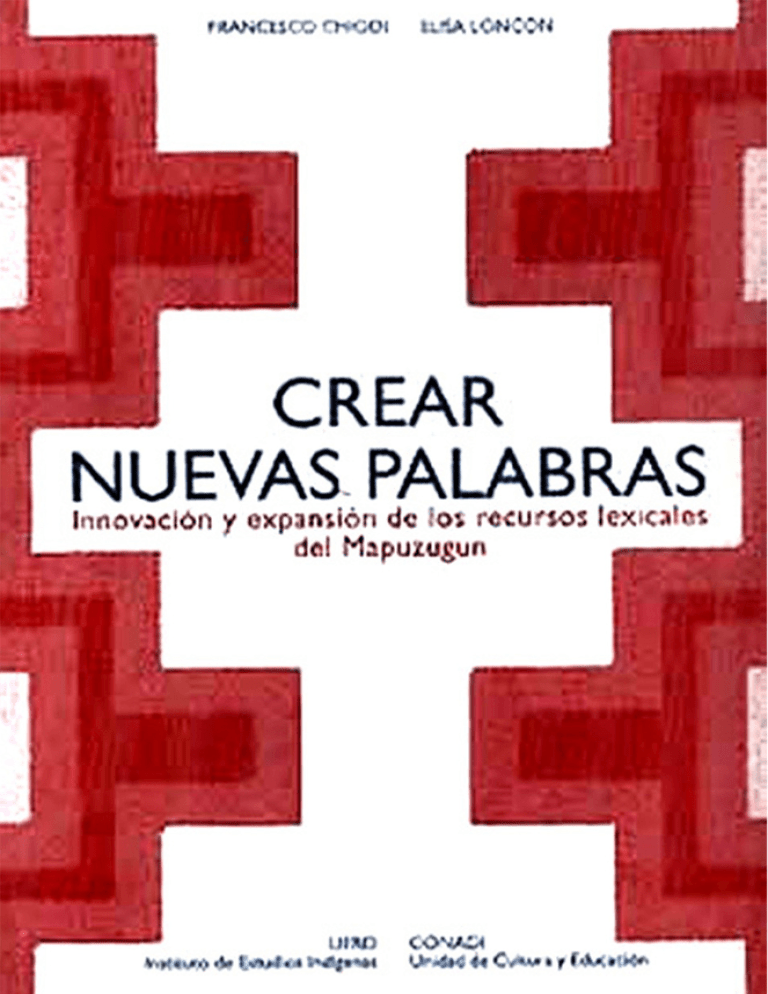 crear nuevas palabras - Instituto de Estudios Indígenas