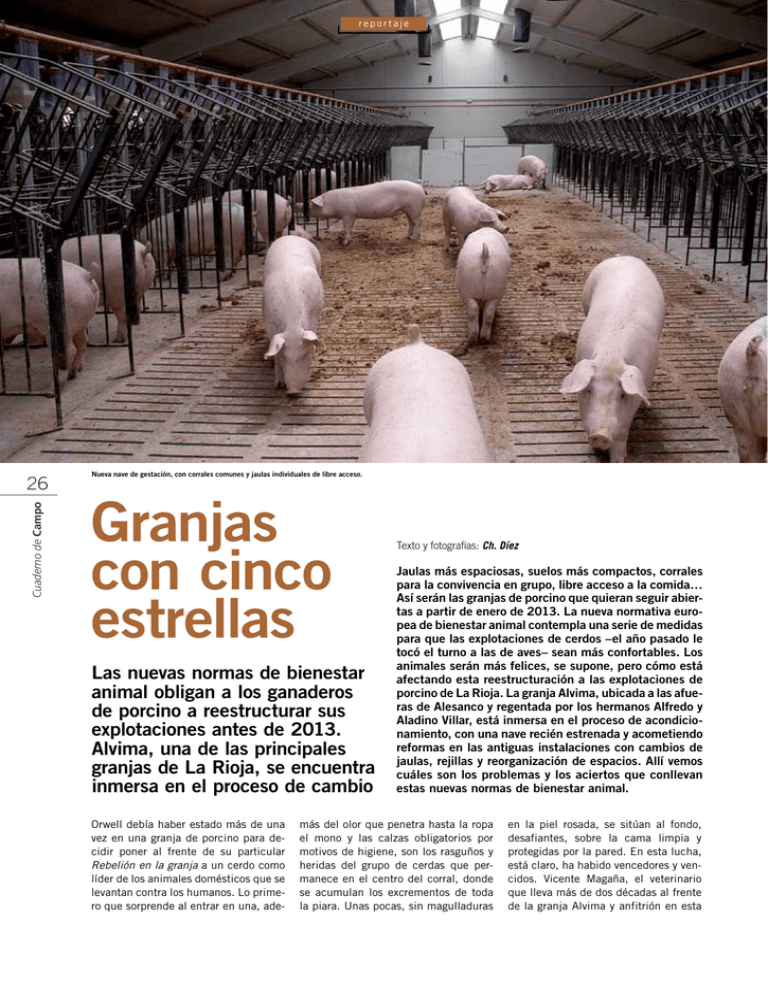 La granja Alvima muestra la adaptación a las nuevas normas de