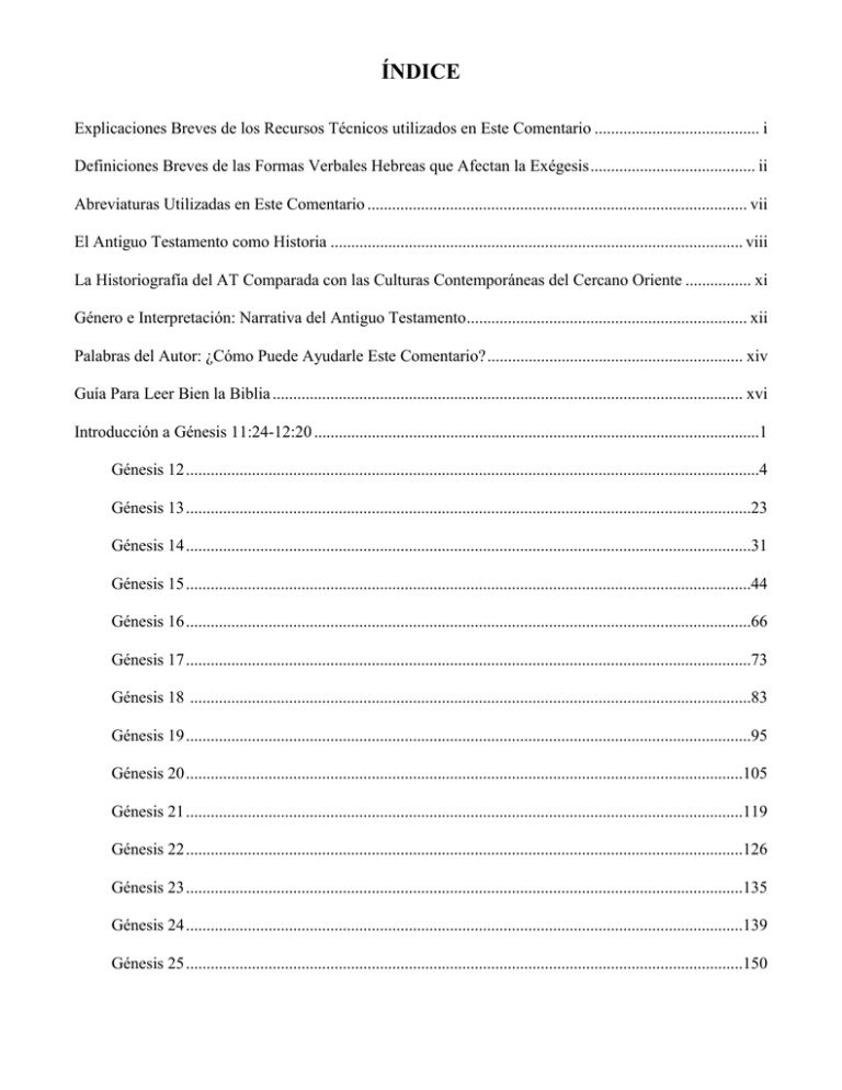 Génesis 12-50 Comentario