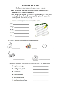 sustantivo comun y propio