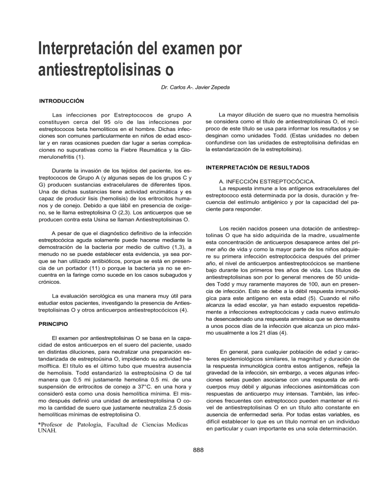 antiestreptolisinas