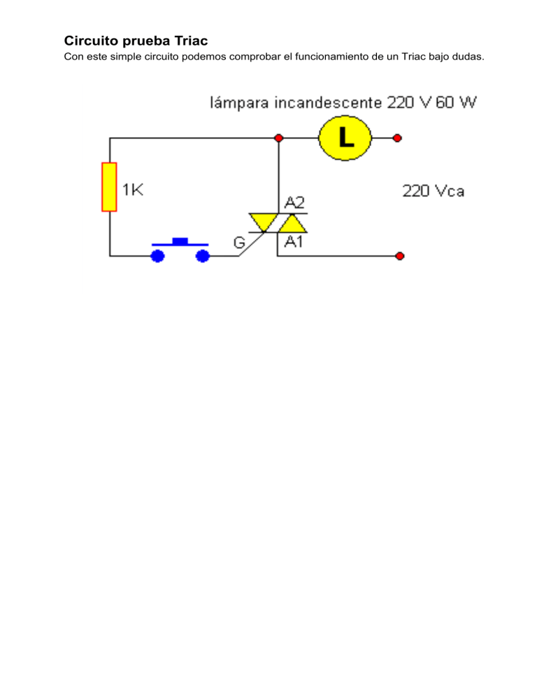 Circuito prueba Triac