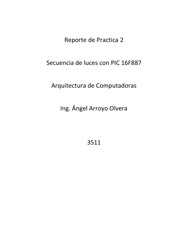 Secuencia De Leds Con Pic 16f887 
