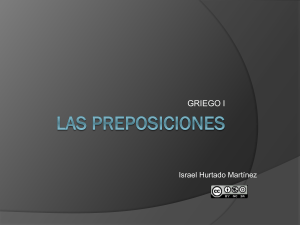 Preposiciones griegas: Casos y significados