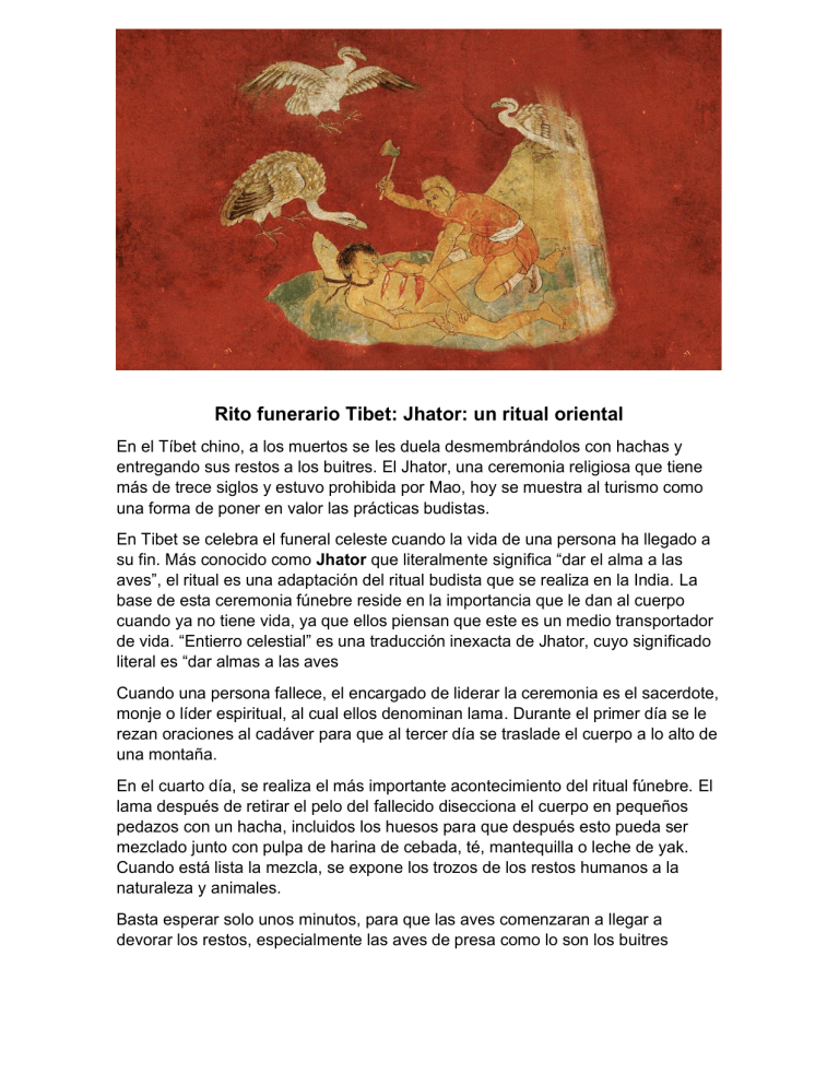 Rito funerario Tibet