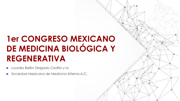 Presentación para Ventas Congreso de Medicina Biológica