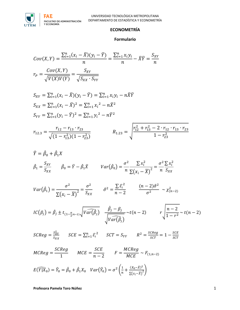 Formulario-Econometria
