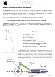 Mecanismo Biela-Manivela: Análisis Cinemático y Dinámico