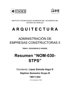 NOM-030-STPS-2009: Seguridad y Salud en el Trabajo en México
