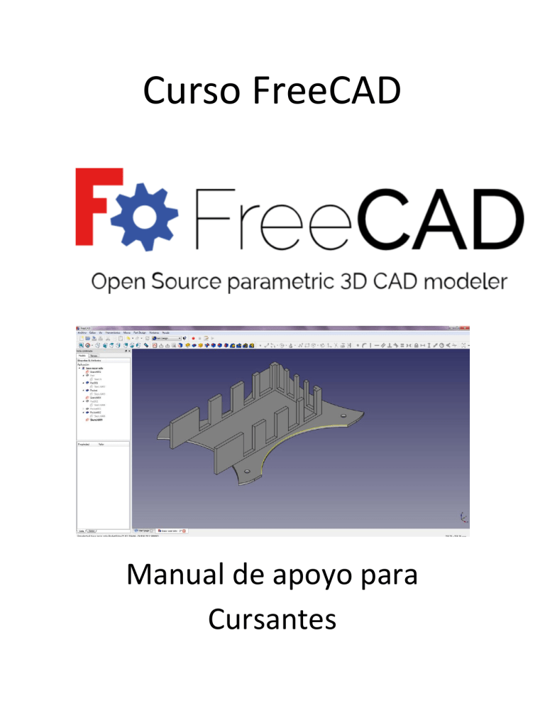 Curso FreeCAD Manual de apoyo para Cursa