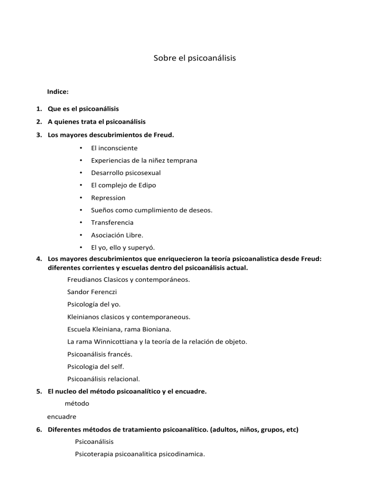 psicoanálisis Sigmund Freud