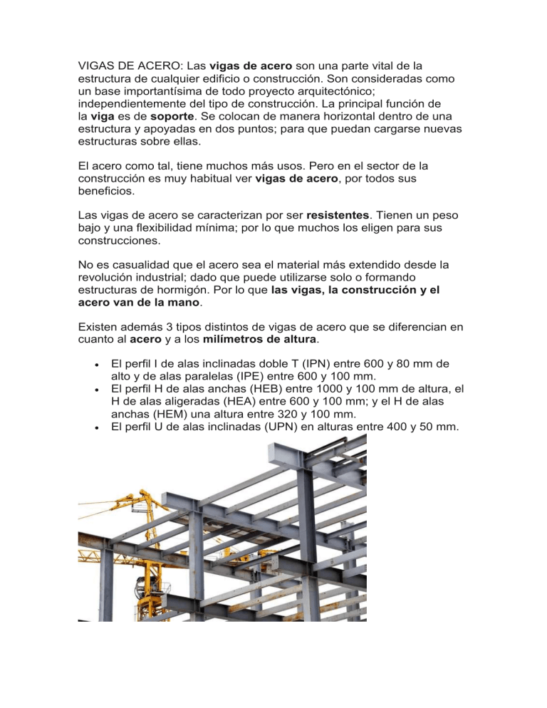 VIGAS DE ACERO
