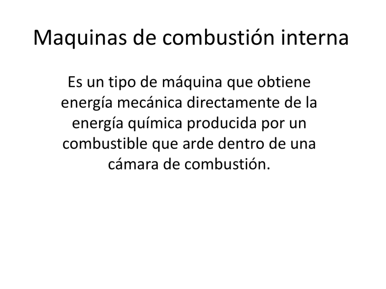 Maquinas de combustión interna