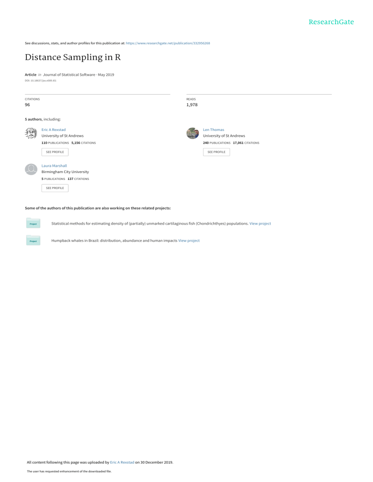 Distance Sampling in R