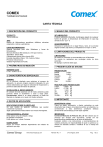 Ficha Técnica Thinner Estándar Comex: Usos y Especificaciones